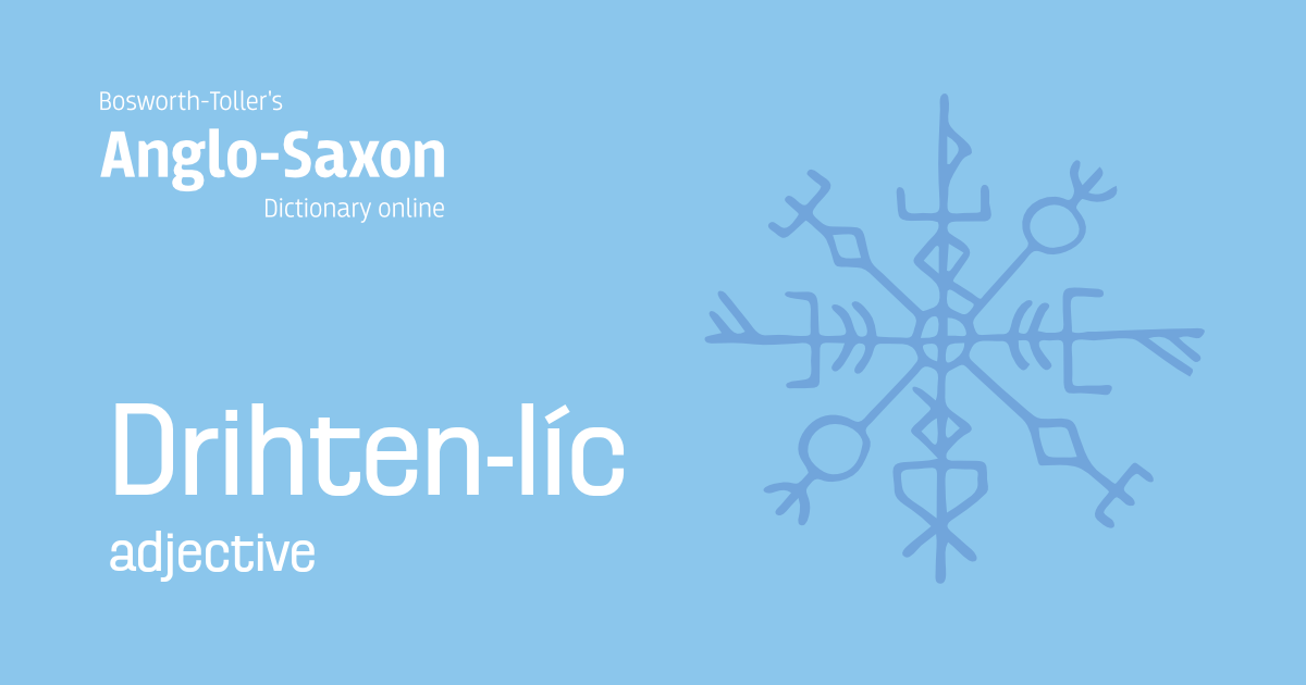 Bosworth-Toller Anglo-Saxon Dictionary online